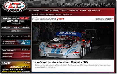 El Circuito Cerrado: LA ACTC RENOVÓ SU SITIO OFICIAL